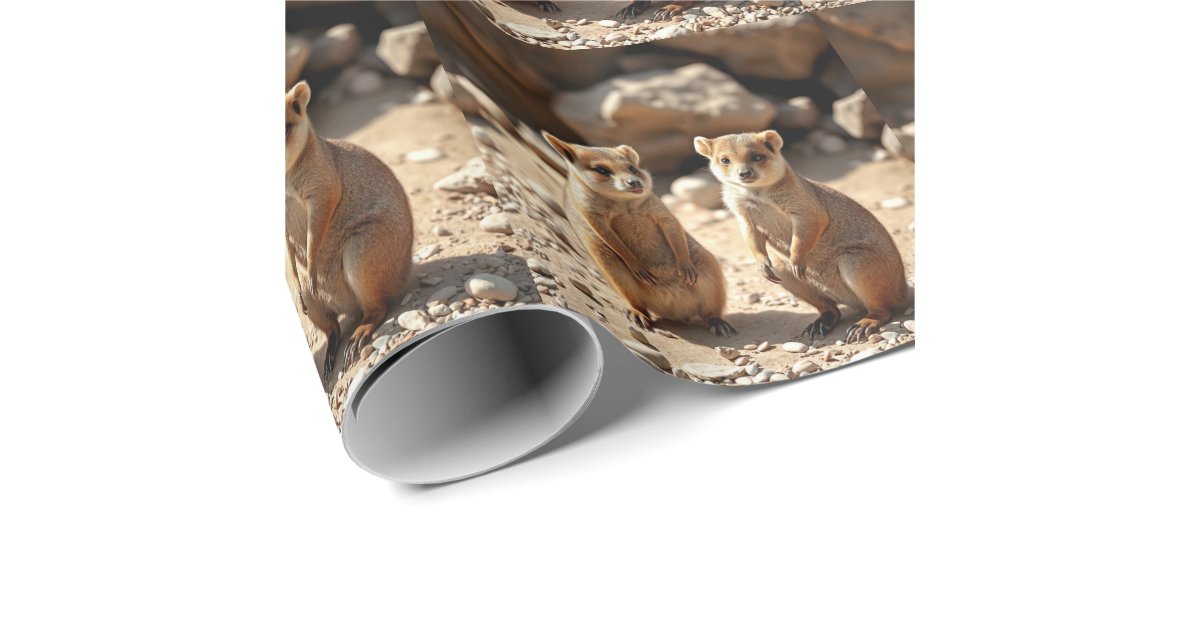 Australian Quokka Twins, Wrapping Paper | Zazzle