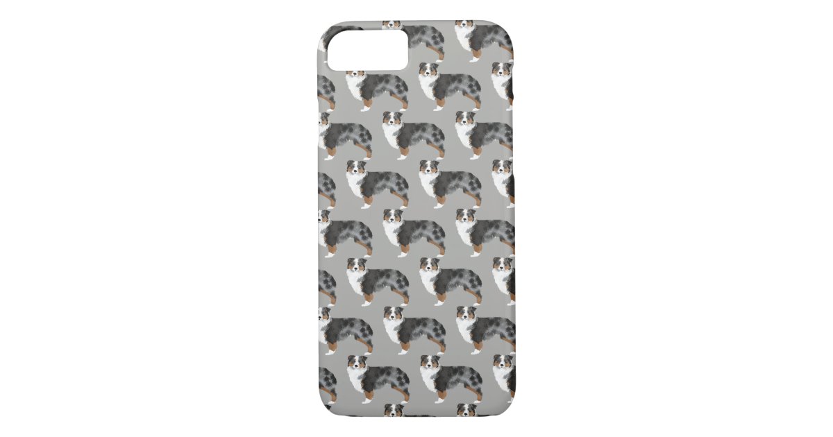 Australian Shepherd Blue Merle iPhone Case | Zazzle