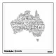 Australian slang map wall decal | Zazzle
