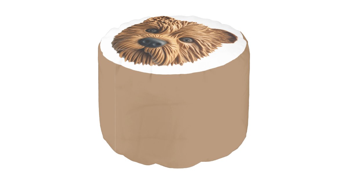 Australian Terrier Dog 3D Inspired Pouf | Zazzle