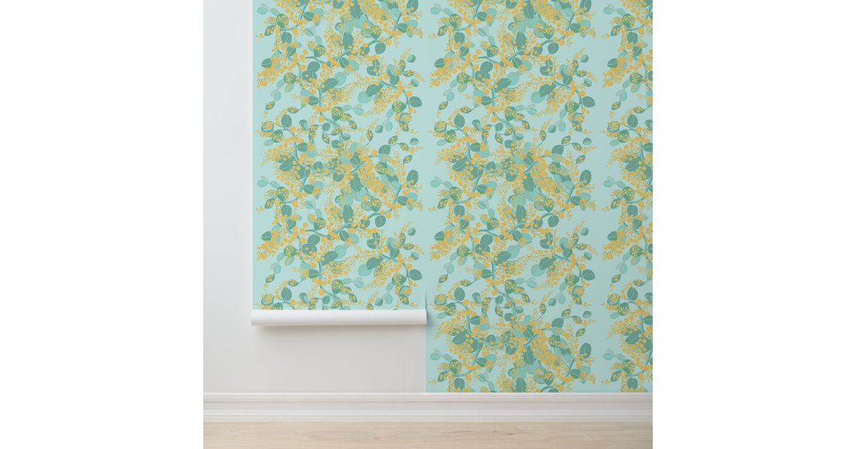 Australian wattle blossoms Wallpaper Wallpaper | Zazzle