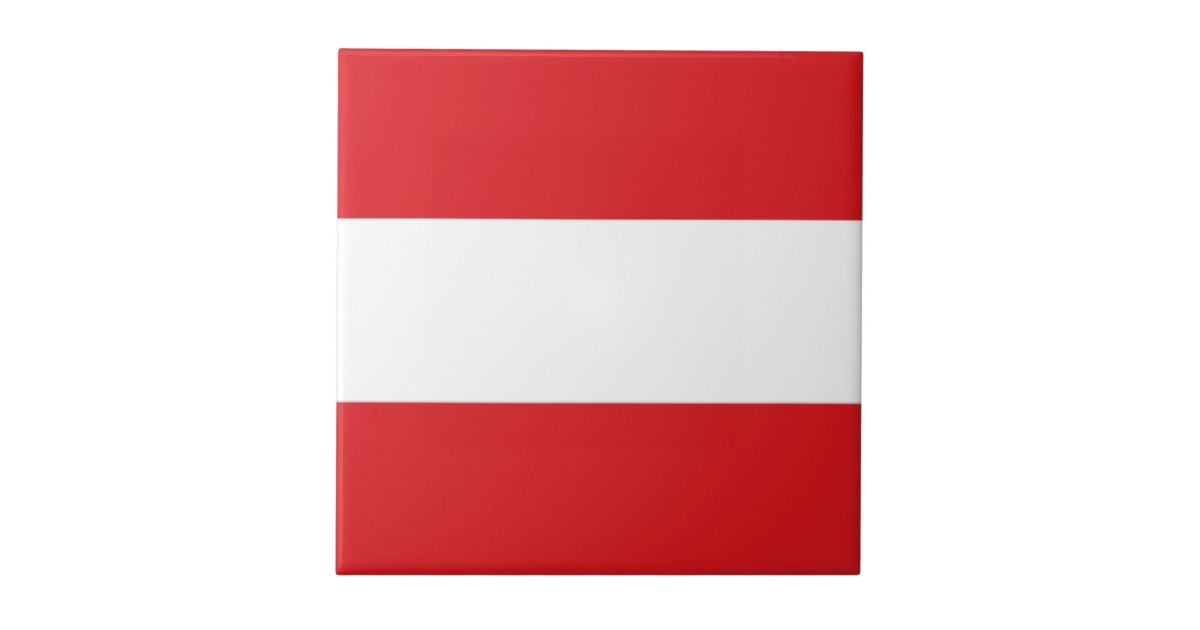 Austria Flag Ceramic Tile | Zazzle
