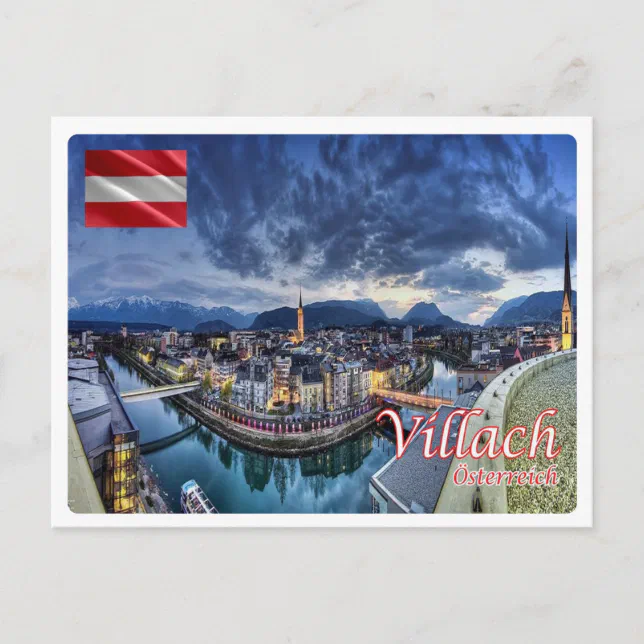 Austria - Villach - Postcard | Zazzle