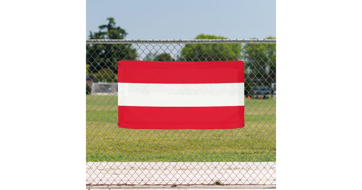 Austrian flag of Austria custom banner sign | Zazzle