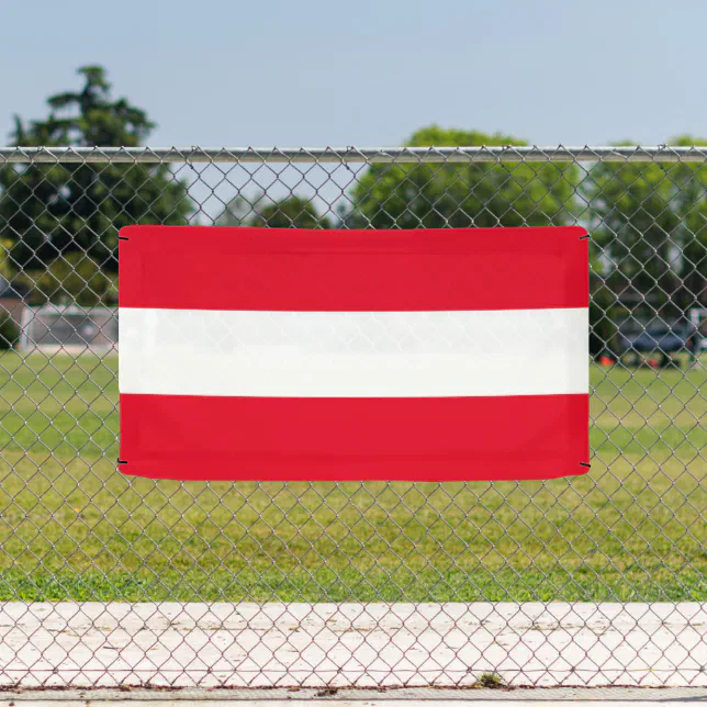 Austrian flag of Austria custom banner sign | Zazzle