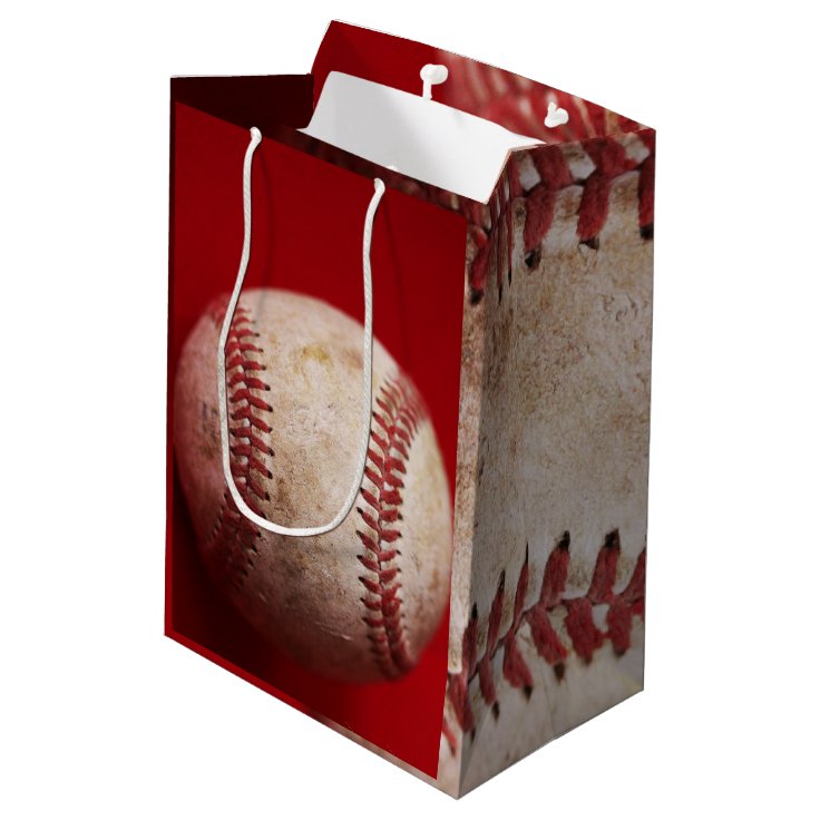 Authentic Baseball Photo Gift Bag | Zazzle
