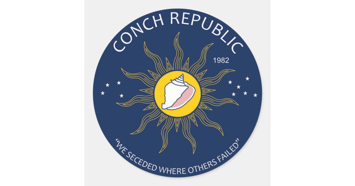 Authentic Conch Republic AVOID FAKES Classic Round Sticker | Zazzle