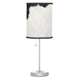 Authentic Cow Fur Animal Print Table Lamp | Zazzle