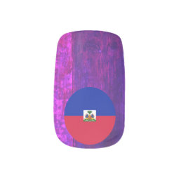 Authentic Haitian Flag Minx Nail Wraps | Zazzle