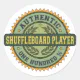 Authentic Shuffleboard Player Classic Round Sticker | Zazzle