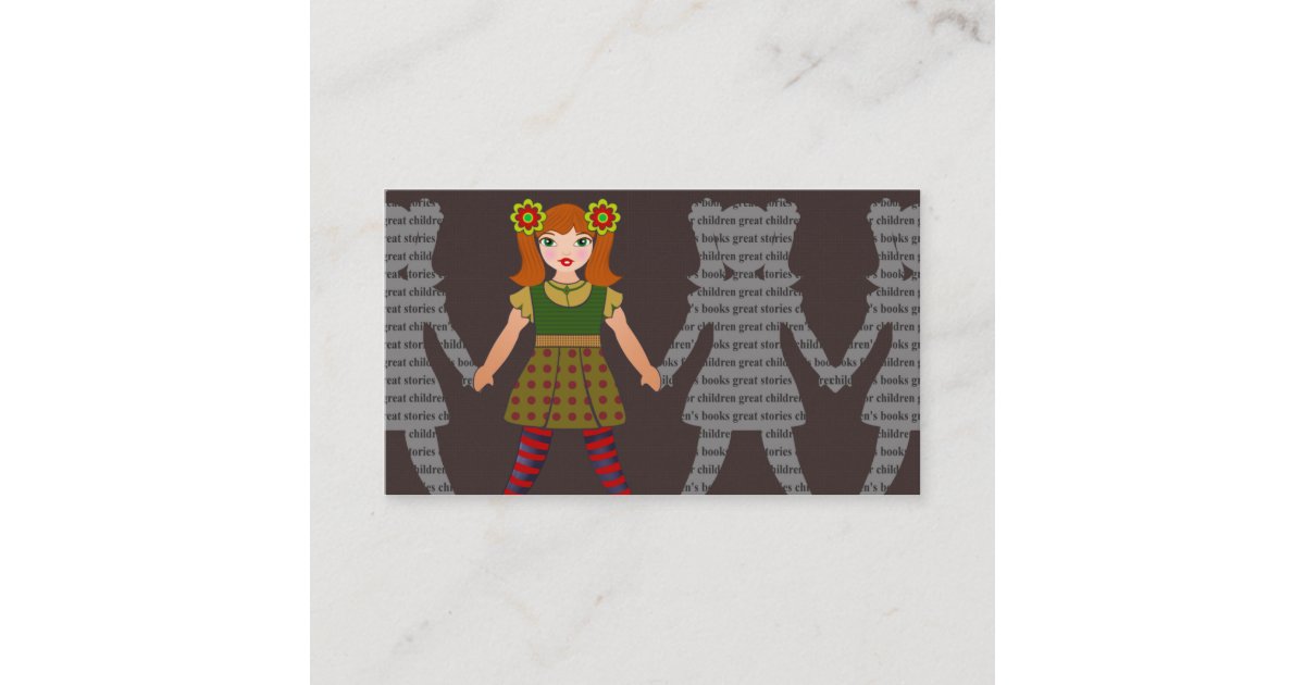 Author / Book Illustrator Unique Business Card | Zazzle