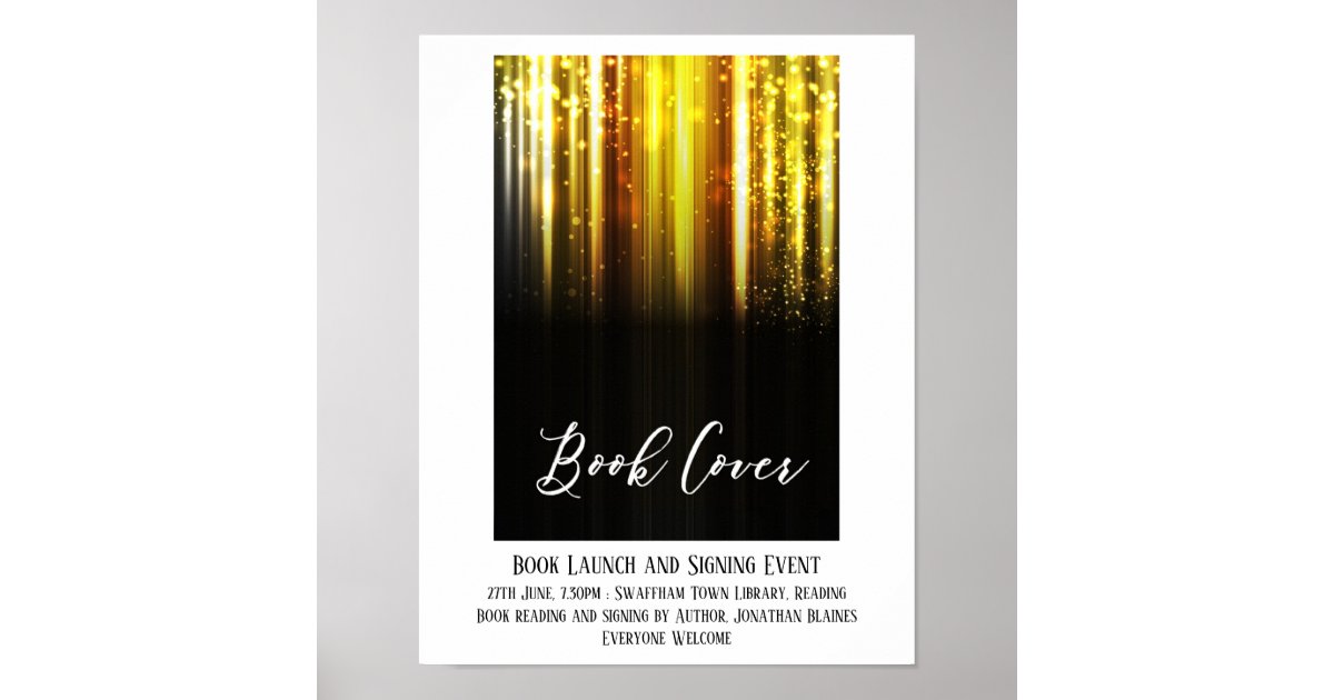 Author Book Signing Event Poster | Zazzle