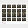 Author Book Signing Writer Photo Signed Copy Black Square Sticker | Zazzle