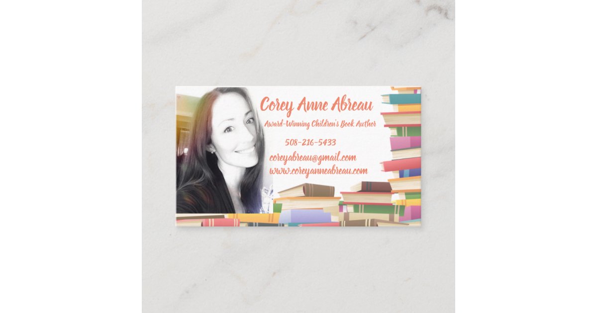 Author Business Card | Zazzle