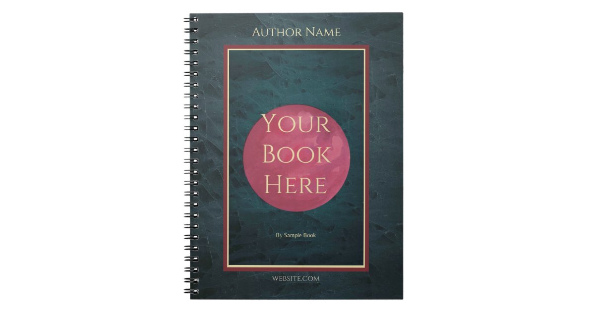Author Notebook with Book Cover | Zazzle