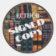 Author Signed Copy Books Background Classic Round Sticker | Zazzle