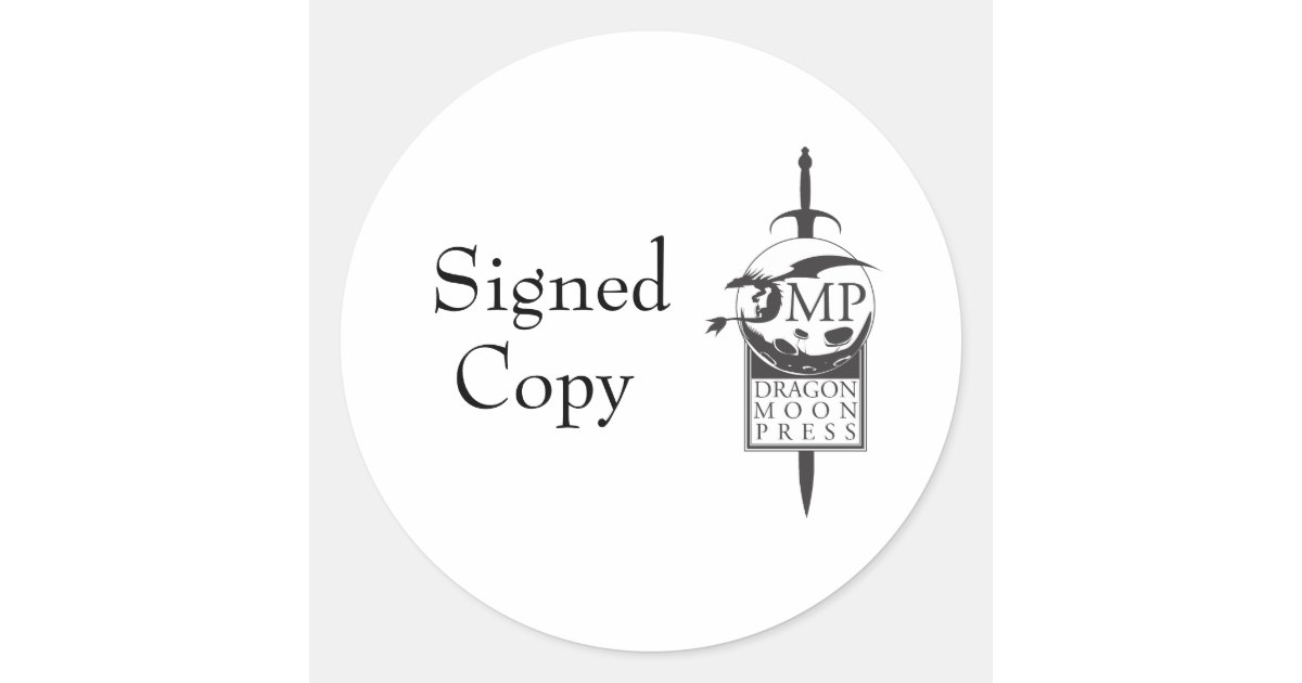 Author "signed copy" stickers | Zazzle.com