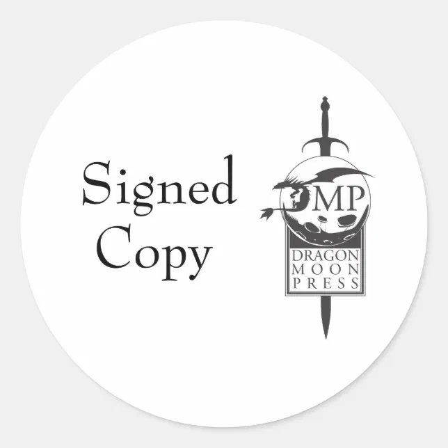 Author "signed copy" stickers | Zazzle
