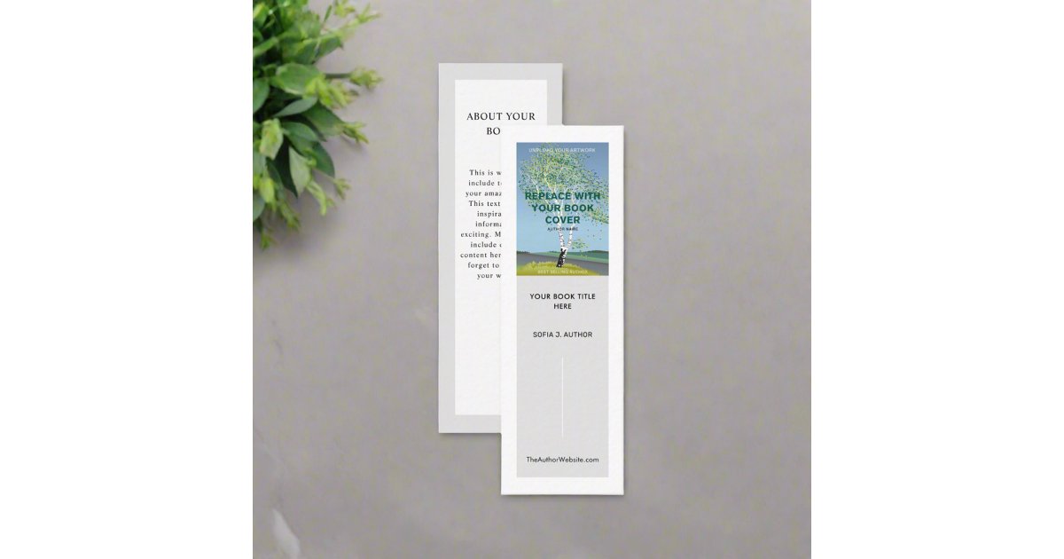 Author Writer Book Launch Promotional Bookmark Mini Business Card | Zazzle