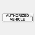 Authorized Vehicle Bumper Sticker | Zazzle