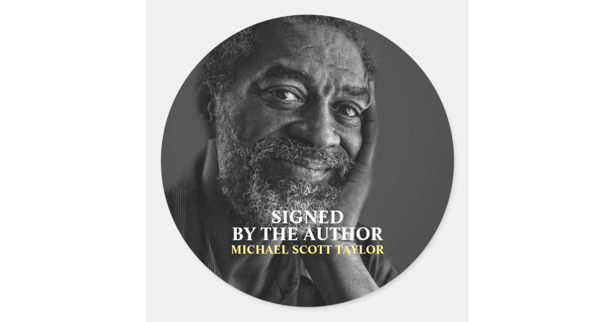 Author's Photo "Signed by the Author" Book Signing Classic Round ...