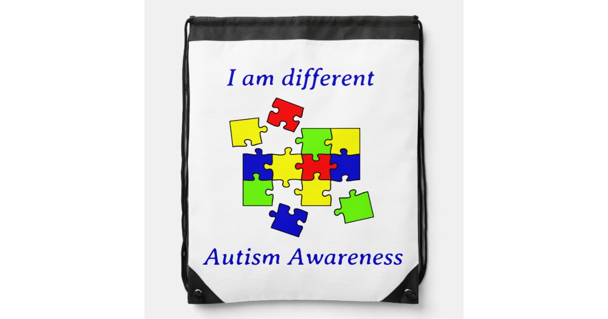 Autism Acceptance Puzzle Autism awareness day Drawstring Bag | Zazzle
