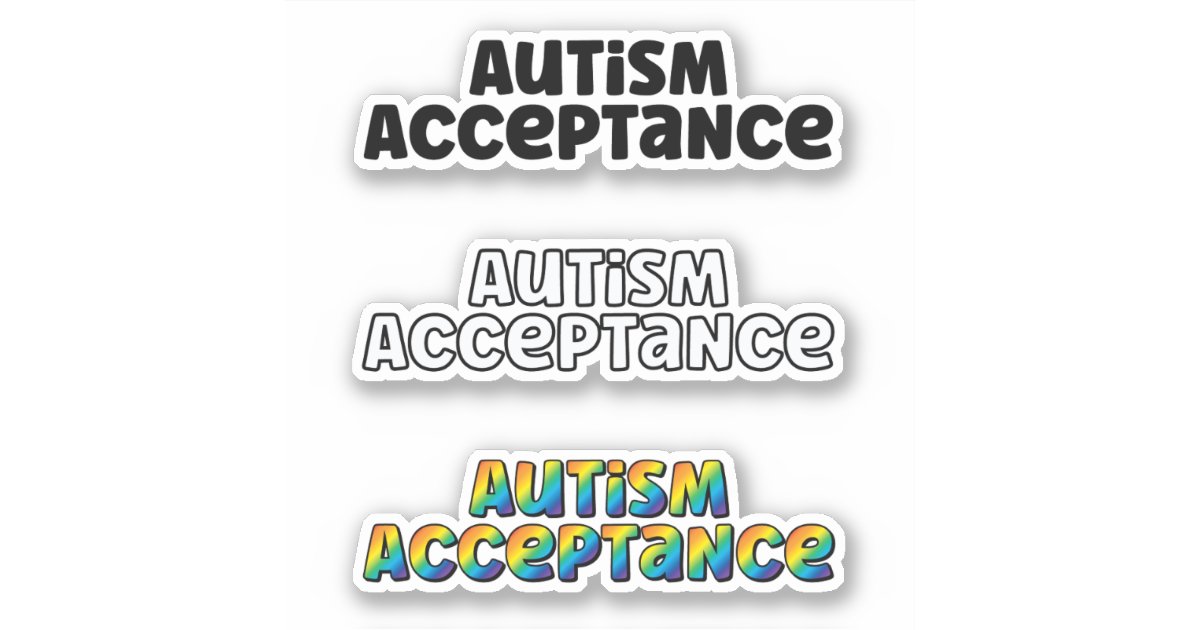 Autism Acceptance Sticker Sheet | Zazzle