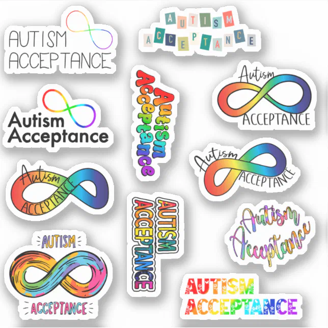 Autism Acceptance Stickers Pack/Sheet | Zazzle