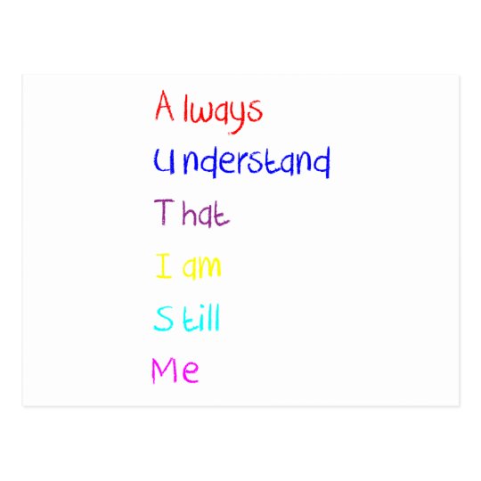 Abigail Acrostic Postcard | Zazzle.com