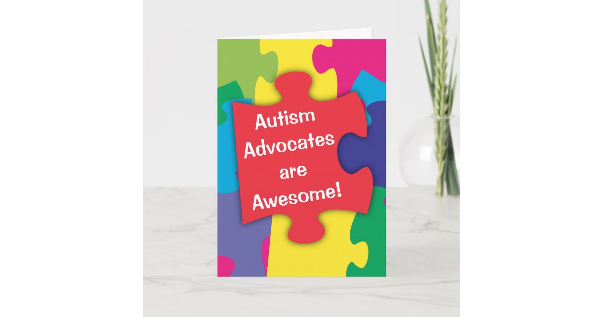 Autism Advocates are Awesome Thank You Card | Zazzle.com