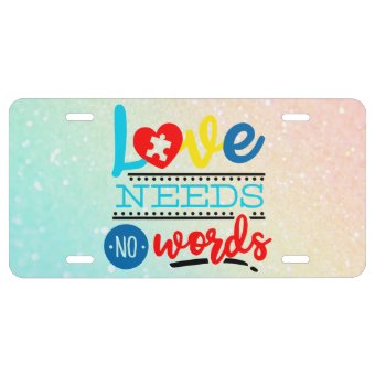Autism - Aluminum license plate | Zazzle