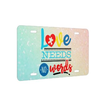 Autism - Aluminum license plate | Zazzle