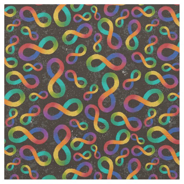 Autism Awareness ASD Aspergers Puzzle Pattern Fabric | Zazzle