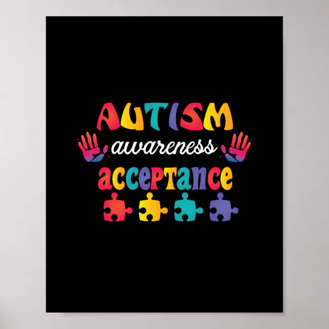 Autism Awareness Acceptance Poster | Zazzle