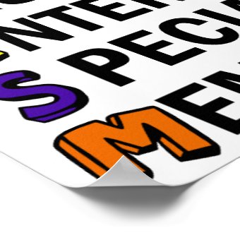 Autism Awareness Acrostic Cute Rainbow Word Poem Poster | Zazzle