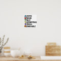 Autism Awareness Acrostic Cute Rainbow Word Poem Poster | Zazzle
