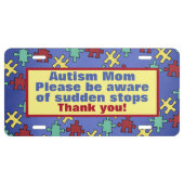 Autism Awareness - Aluminum license plate | Zazzle