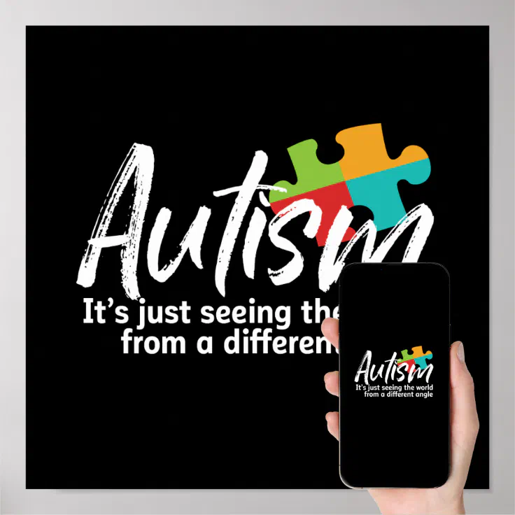 Autism Awareness and Support for Autistic Children Poster | Zazzle