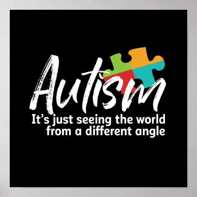 Autism Awareness and Support for Autistic Children Poster | Zazzle