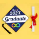 Autism Awareness Blue & White Graduate Cap Topper | Zazzle