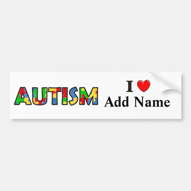 Autism Awareness Bumper Sticker Customize | Zazzle
