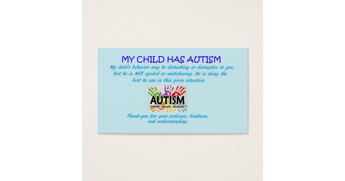 Autism Awareness cards | Zazzle