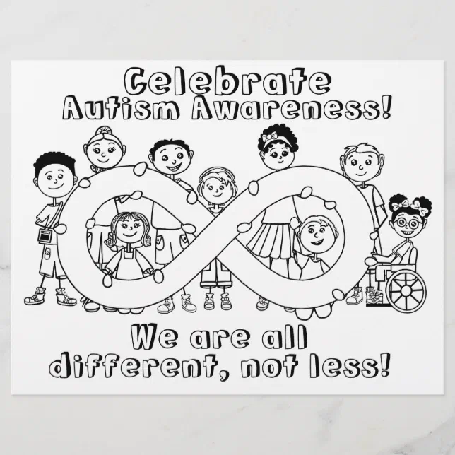 Autism Awareness Coloring Page | Zazzle
