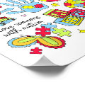 Autism Awareness Everyone Communicates Differently Poster | Zazzle