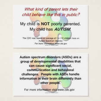 Autism Awareness Handout | Zazzle