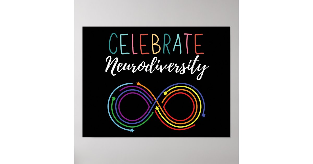 Autism Awareness Month Celebrate Neurodiversity Poster | Zazzle