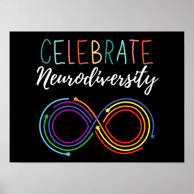 Autism Awareness Month Celebrate Neurodiversity Poster | Zazzle