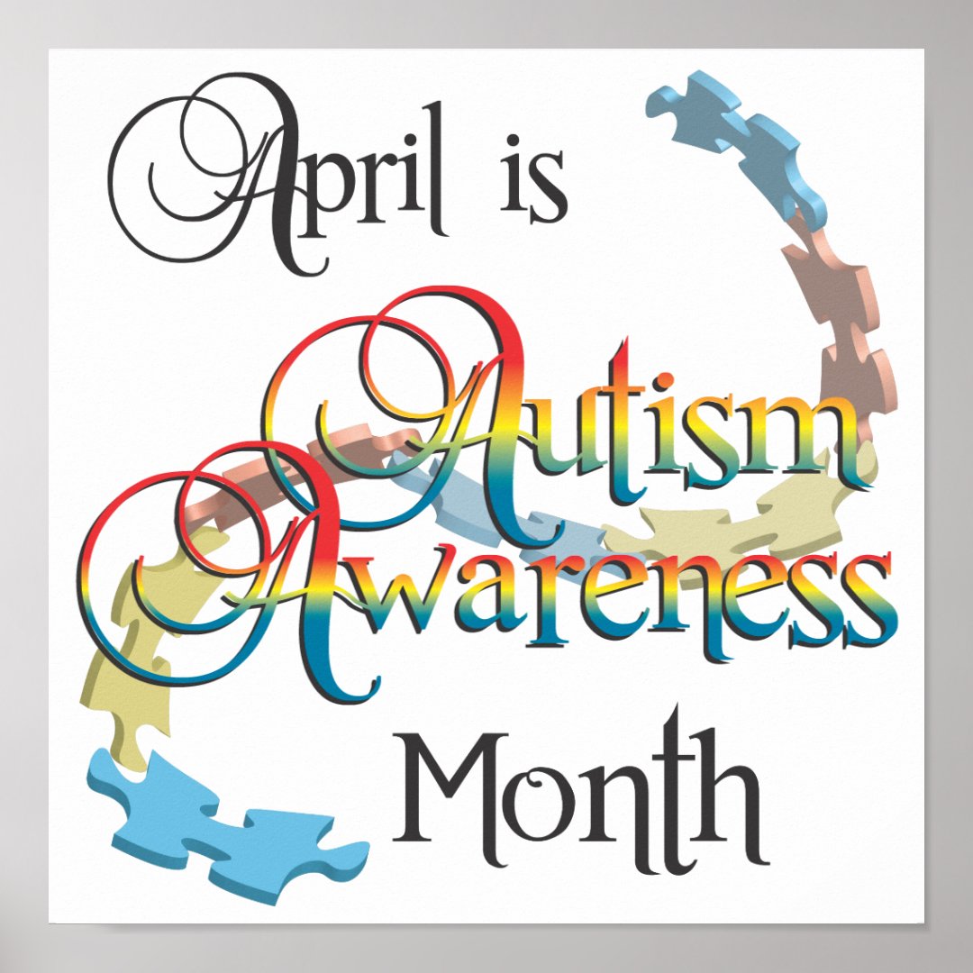 Autism Awareness Month Poster Art | Zazzle