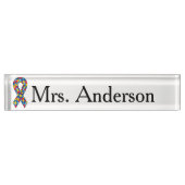 Autism Awareness Nameplate for desk | Zazzle