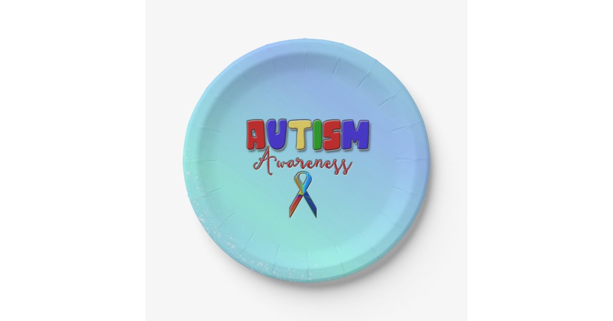 Autism Awareness Paper Plates 7" | Zazzle